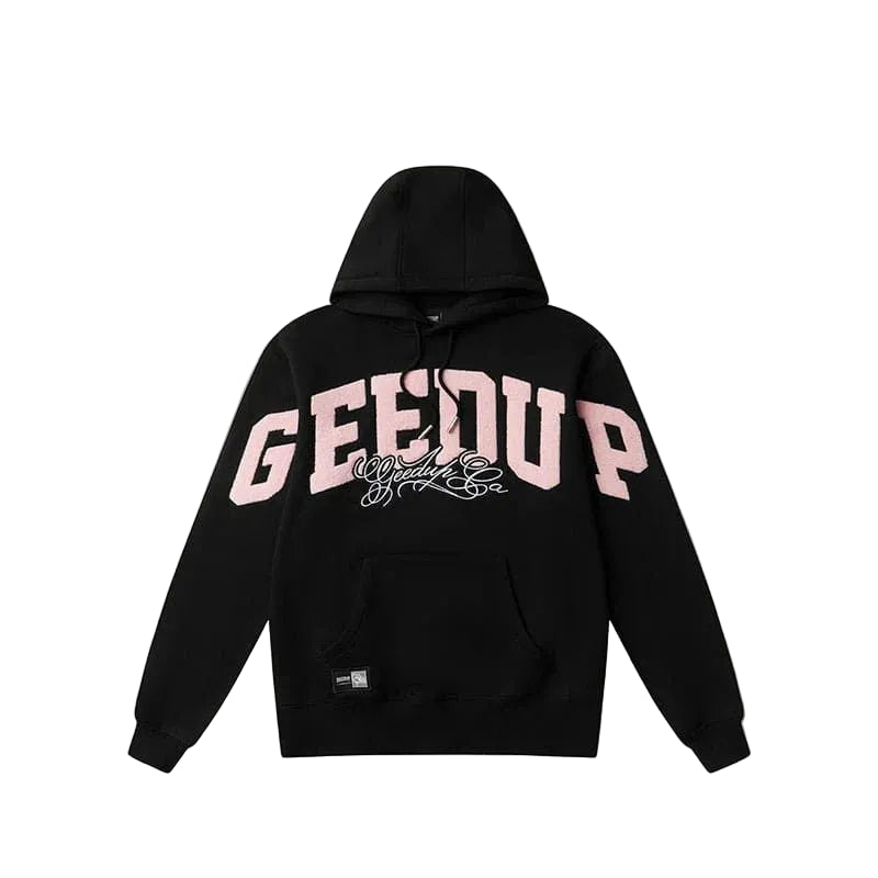 Geedup Team Logo Script Hoodie 'Black Dusty Pink' – HEAD2SOLE